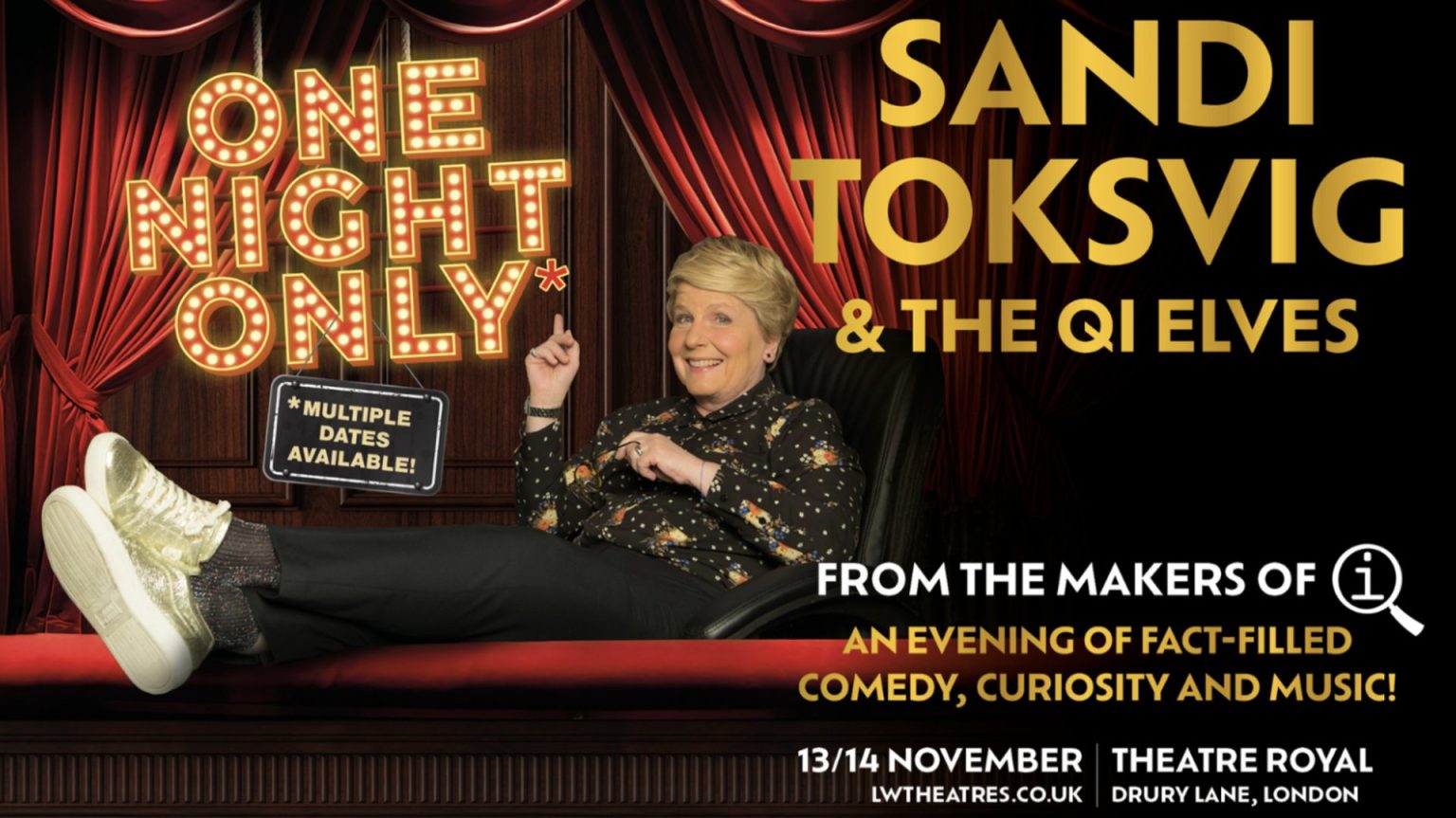 Sandi Toksvig One Night Only | Live Comedy Show
